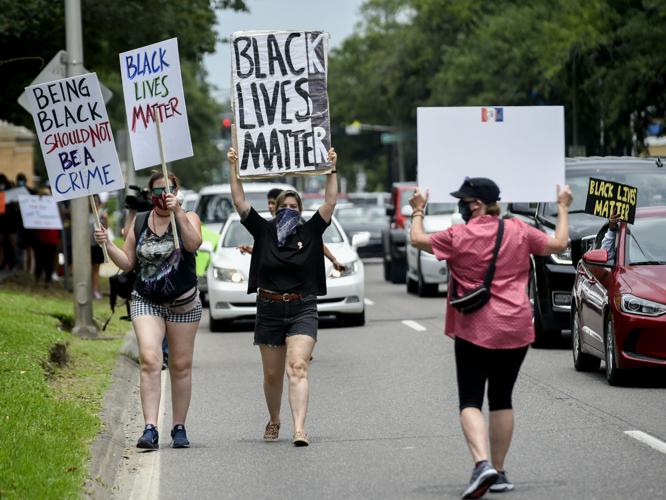 George Floyd rally in Lafayette: Thousands peacefully march down ...
