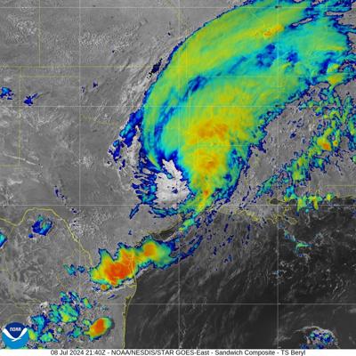 Retreating Beryl moisture still a flood threat for south LA ...