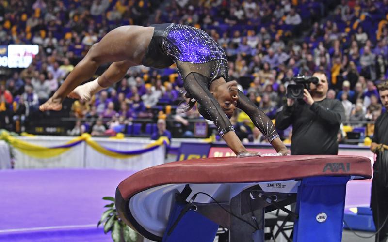LSU gymnast Kiya Johnson makes amazing seem commonplace in stellar ...
