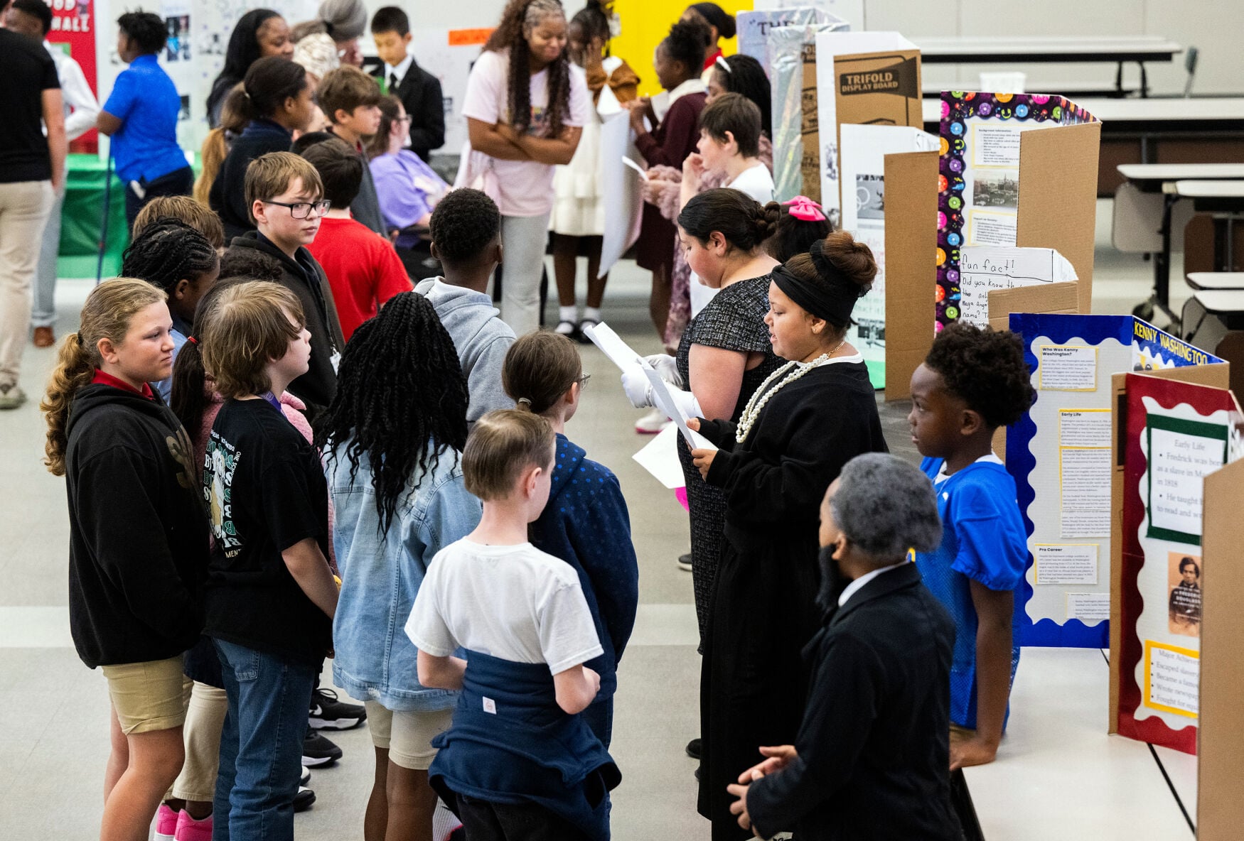 Black History Month 'Wax Museum' at Charles M. Burke | Photos ...