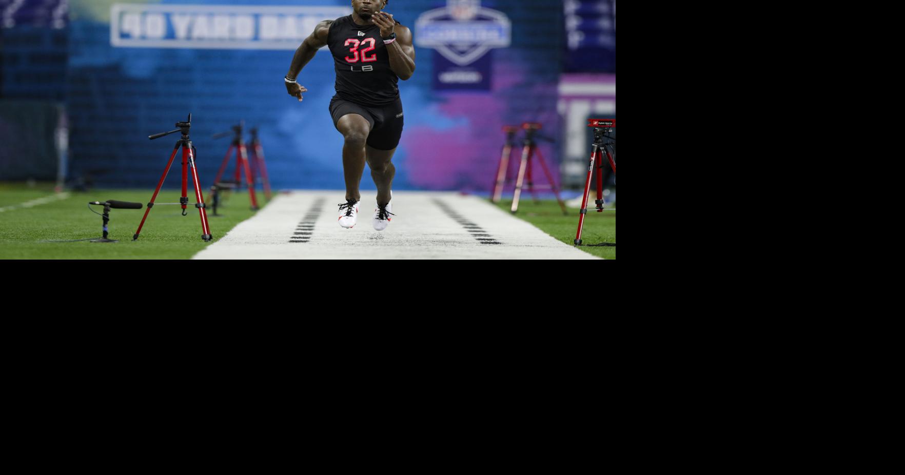 Patrick Queen's solid day at NFL Combine anchored by blazing 40-yard ...