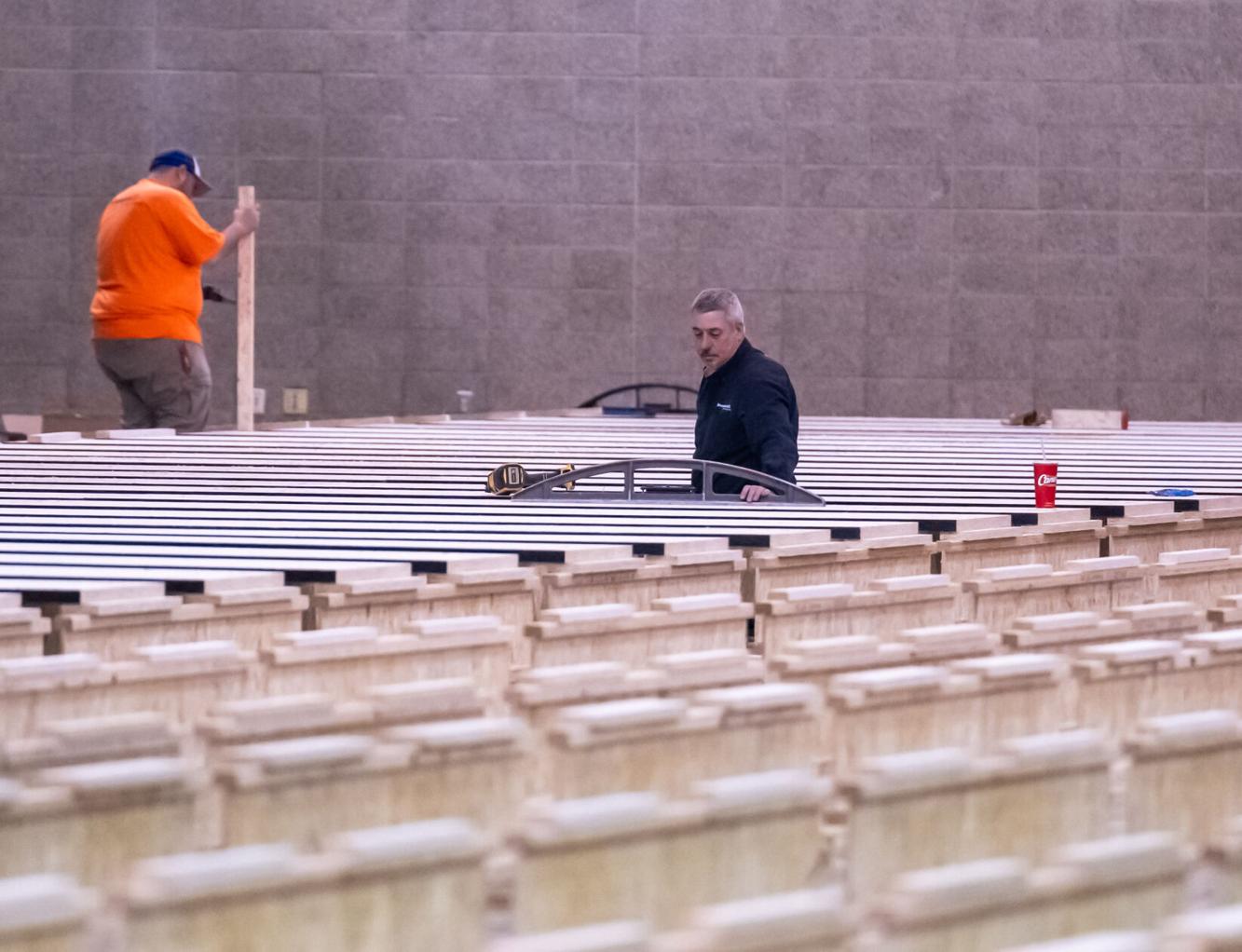 Photos: Lanes for USBC Open Championships come together at Canes Center ...