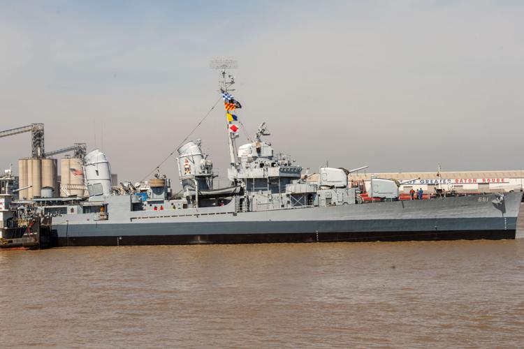 Towed from its home, USS Kidd head for repairs in Houma | News ...