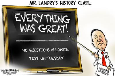 Letters: Cartoon picks on Landry but ignores Harris | Opinion ...