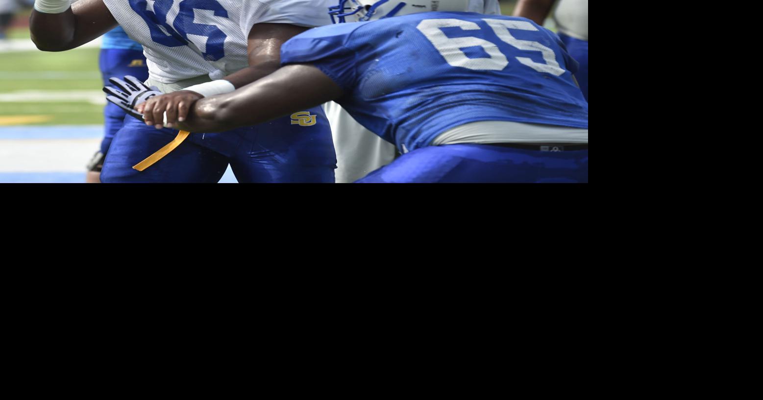 Newcomer Jonathan Bishop settles into Southern's veteran offensive line ...