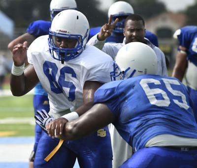 Newcomer Jonathan Bishop settles into Southern's veteran offensive line ...