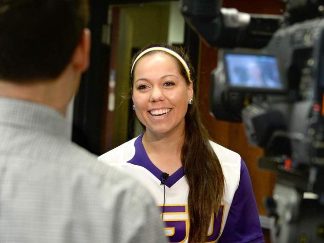 LSU catcher Sahvanna Jaquish stays quiet on the diamond and lets her ...