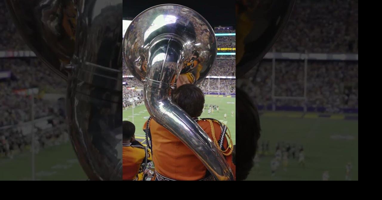 LSU Tuba section "Earthquake" #lsu #collegefootball #shorts # ...