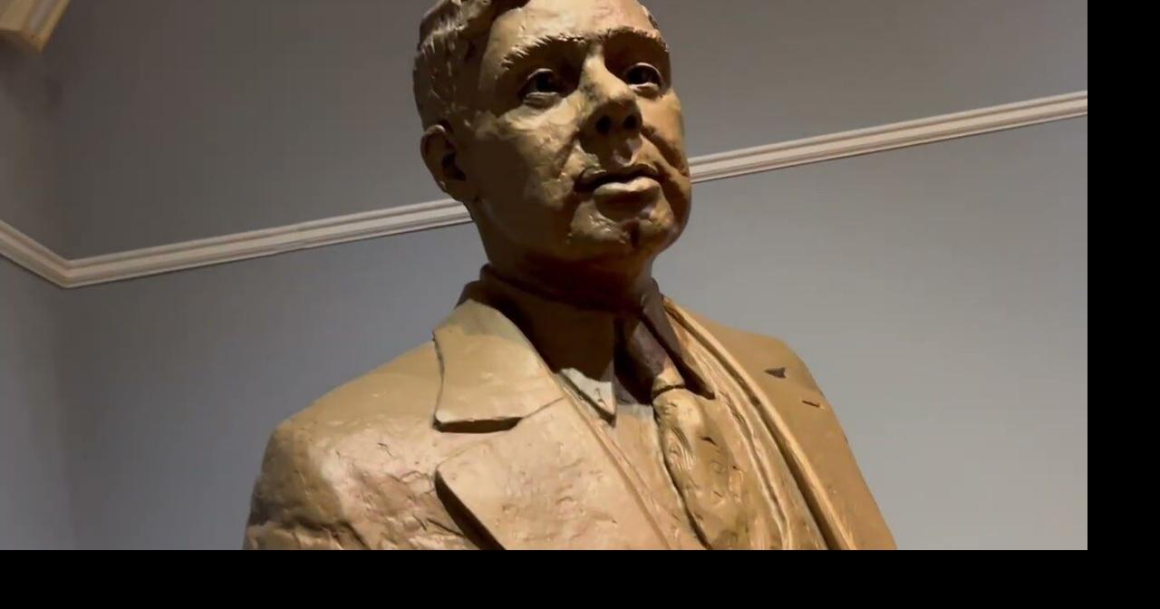 A look at sculptor Gerald L.K. Smith's casting model for his bronze ...