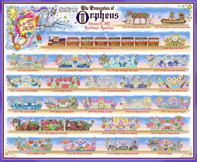 PROCESSION OF ORPHEUS 2017: Sneak peek at parade floats you'll see on ...