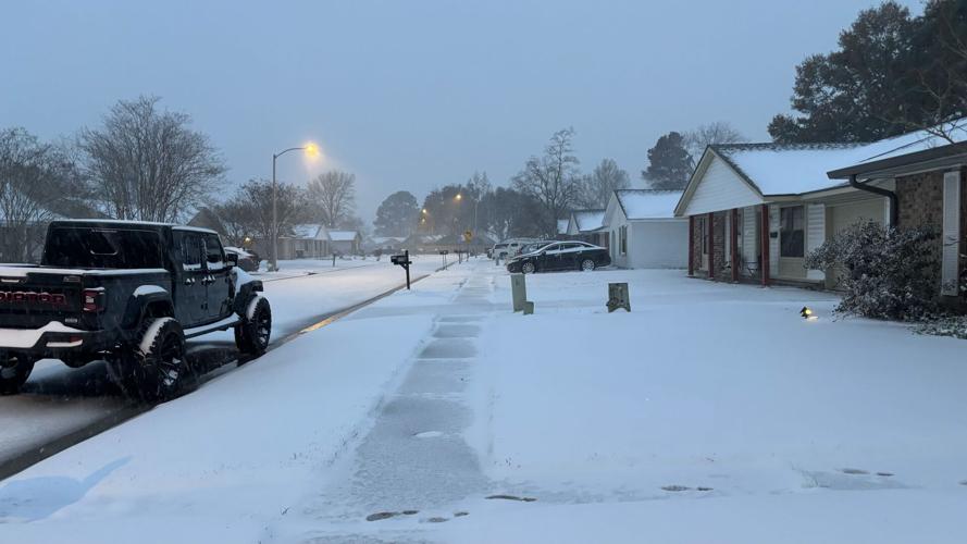 See photos of snow in parts of Acadiana, Lafayette, LA. | Weather ...