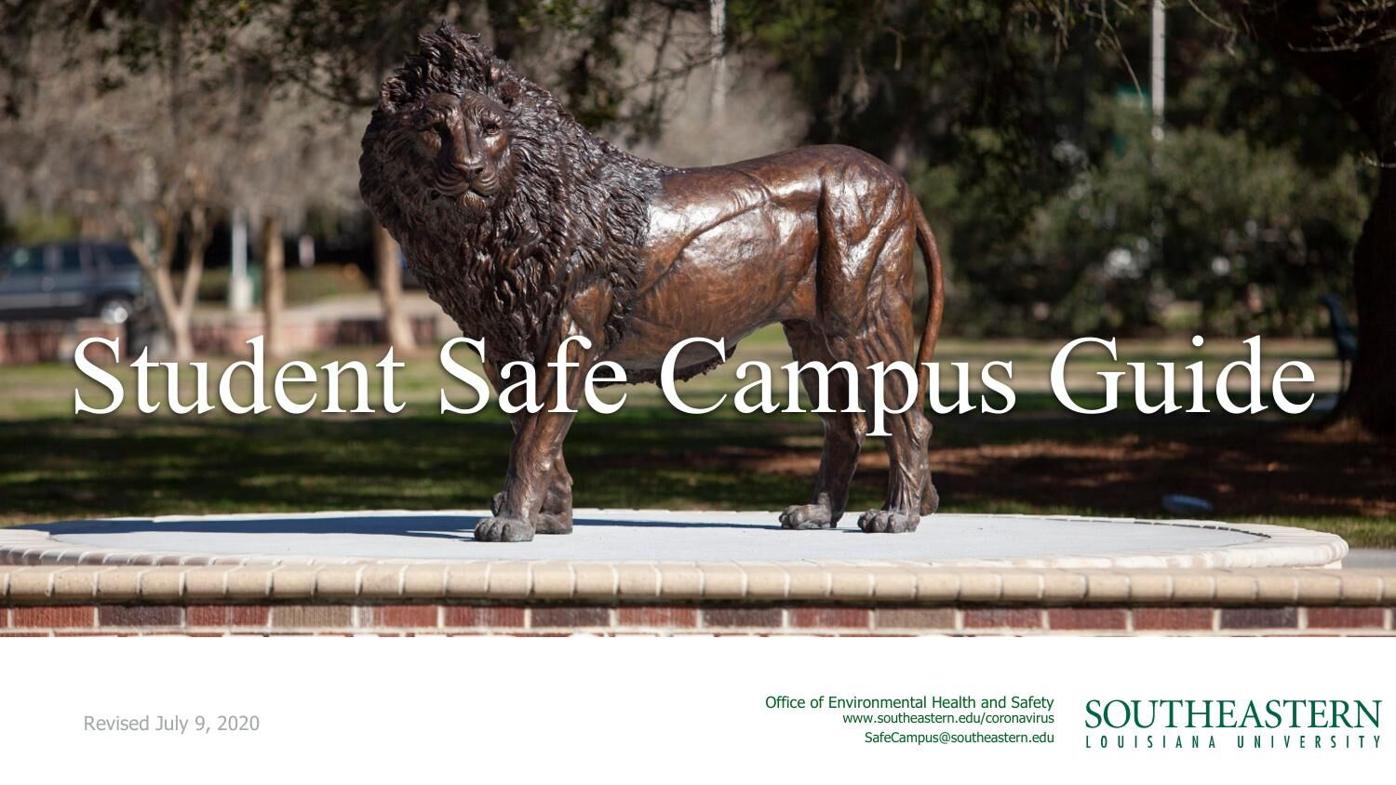 SELU Safe Campus Guide Fall 2020 | | theadvocate.com