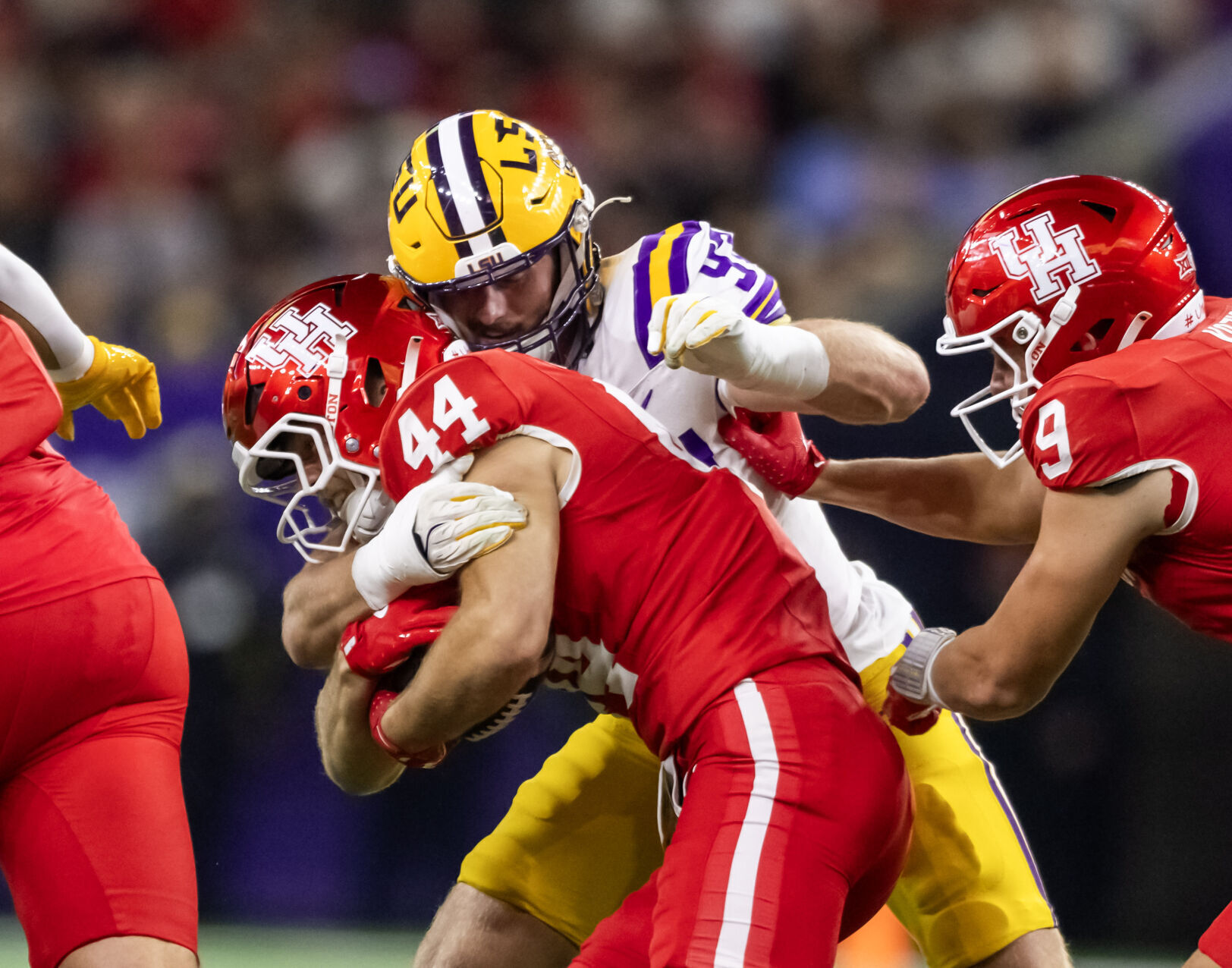 LSU football loses close game to Houston in Texas Bowl | Football ...