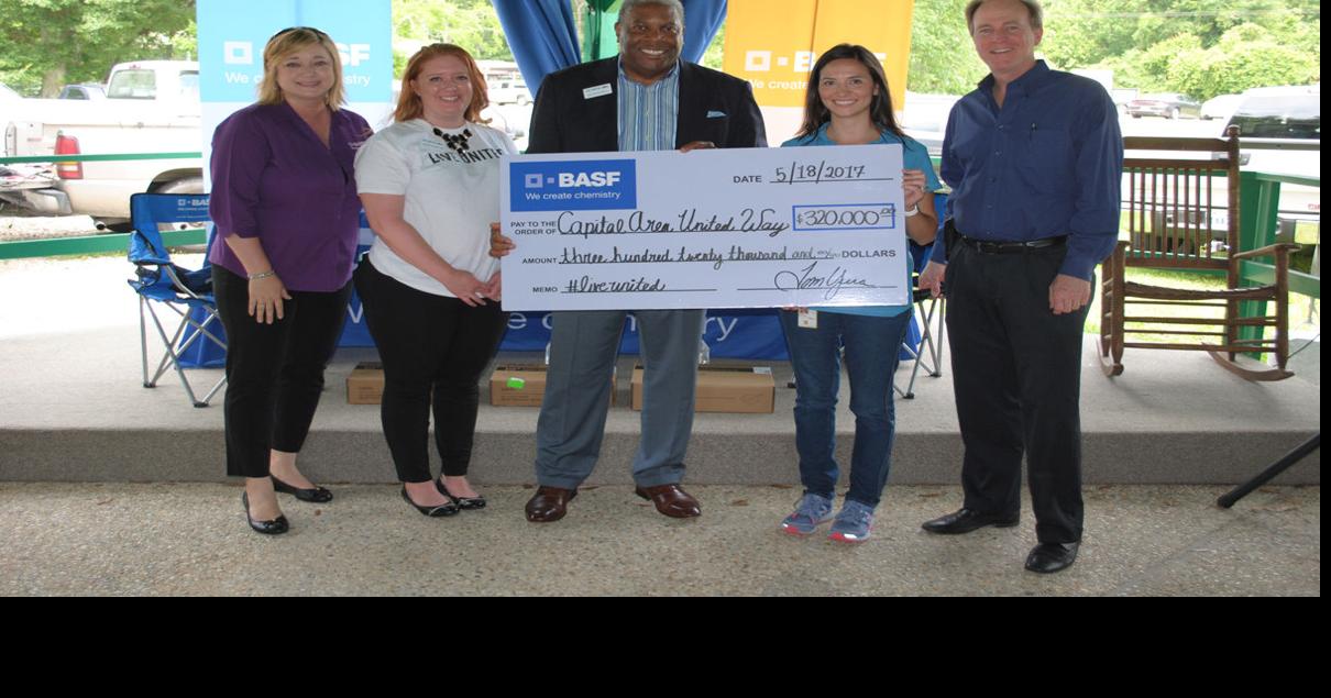 BASF and employees donate $320,000 to Capital Area United Way | Baker ...