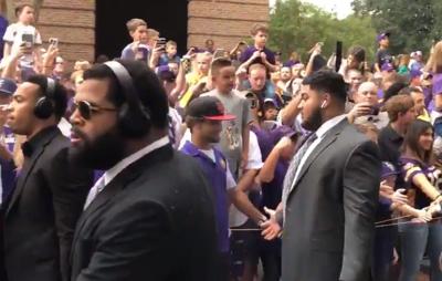 Video: Join LSU Tigers as they march down Victory Hill ahead of ...