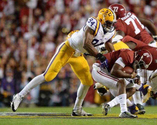 Teammate congratulates LSU defensive end Danielle Hunter on declaring ...