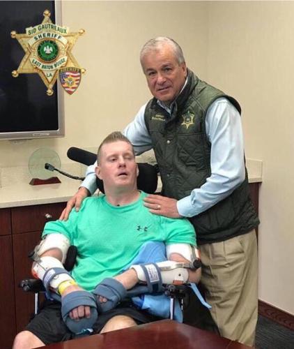 Photos: Sheriff Sid Gautreaux, deputies visit Nick Tullier in Houston ...