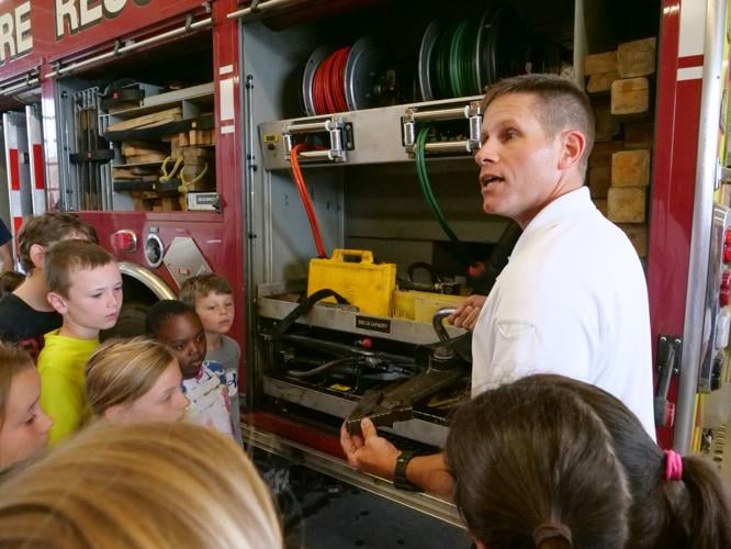 Summer campers visit fire station to learn about being a firefighters ...
