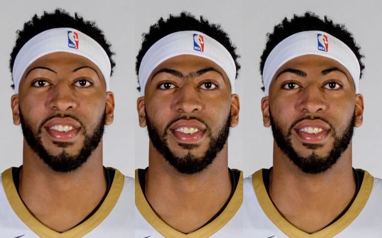 The Brow lives! Anthony Davis reveals eyebrow shaving was just an April ...