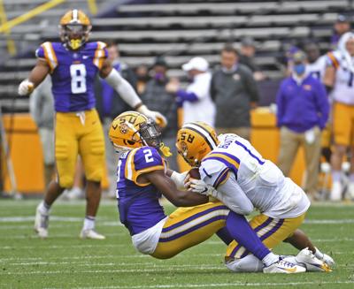 LSU defensive backs show up, shine in spring game with three ...