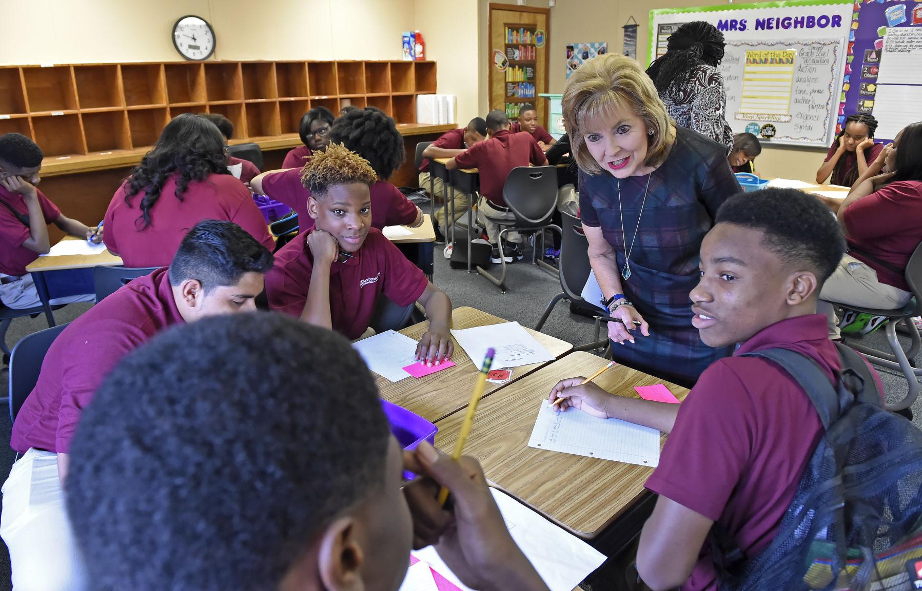 Welcome back, y'all! Photos: First day back at GEO Prep Next Generation ...