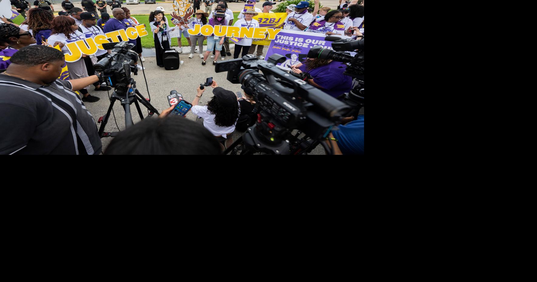 Justice Journey protests ICE in Basile and Jena, Louisiana | News ...
