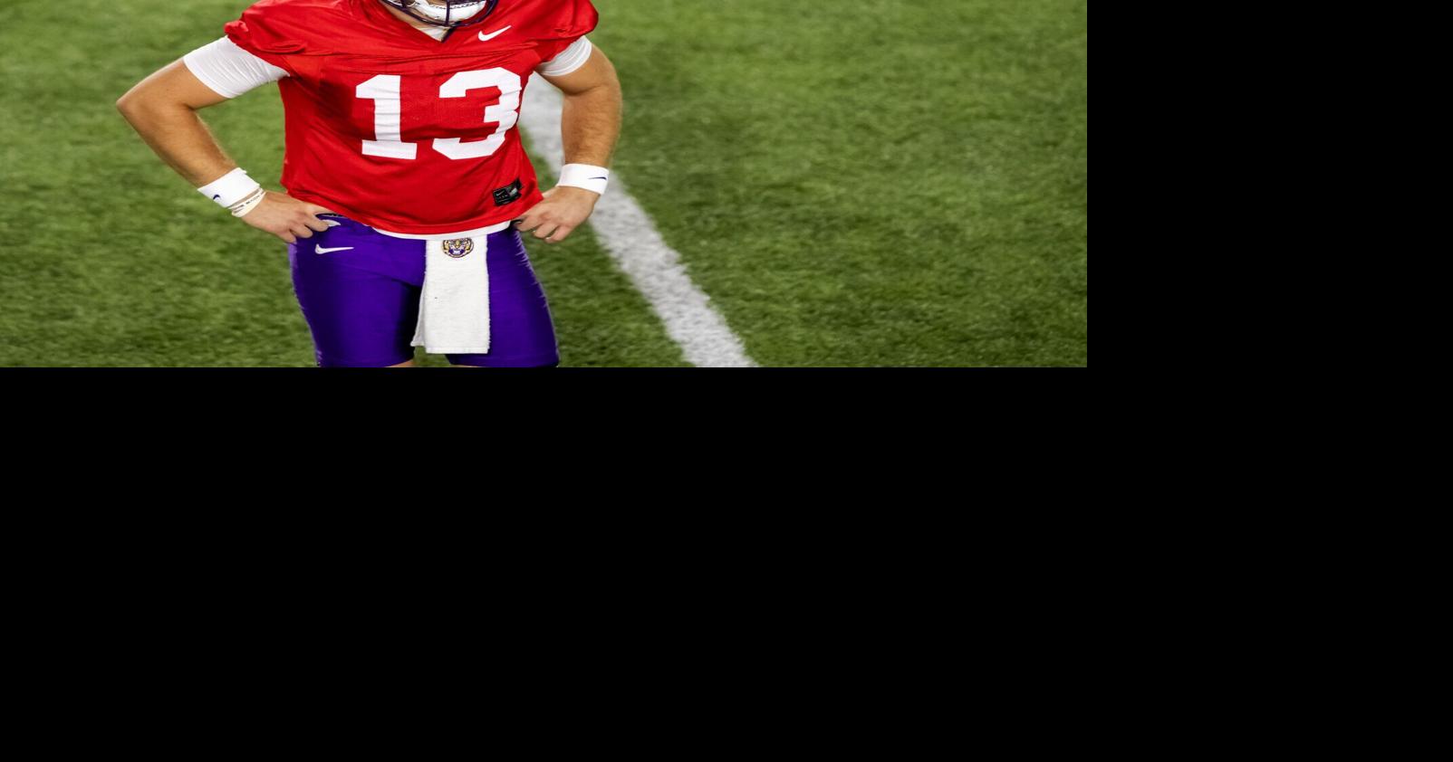 LSU puts ads on practice jerseys before possible rule change | LSU ...