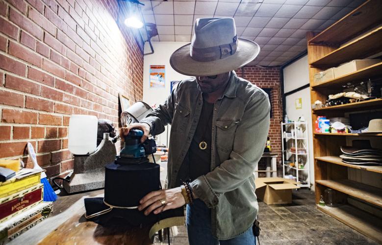 Photos: Colby Hebert, The Cajun Hatter, sets up shop in Lafayette ...