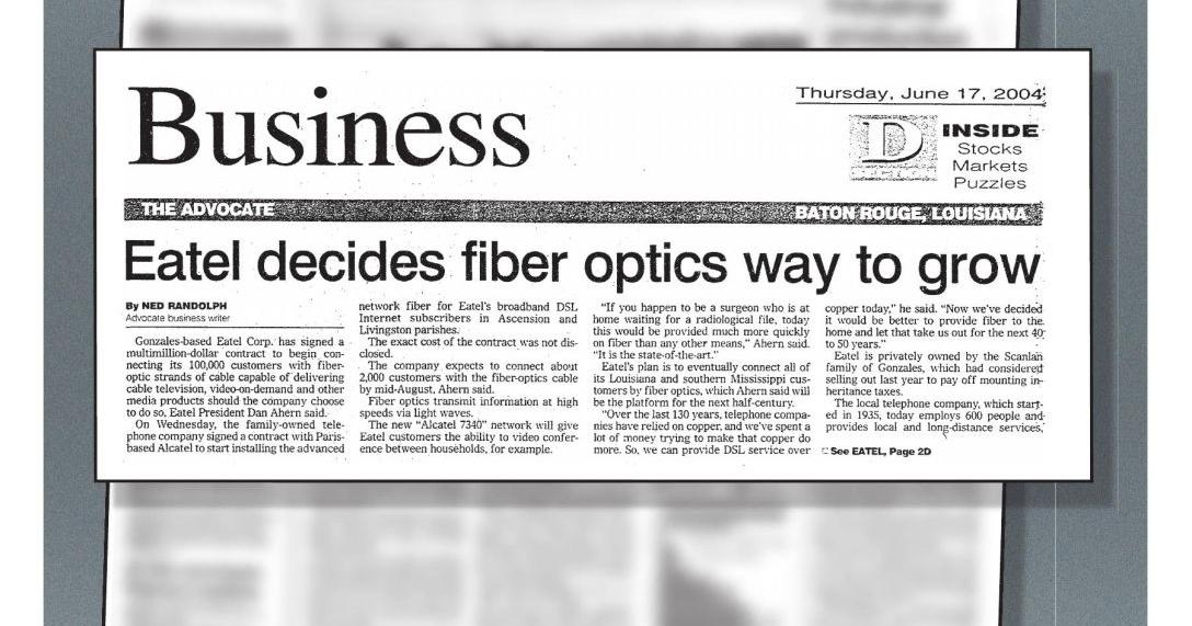 Eatel decides fiber optix way to grow | Bicentennial | theadvocate.com