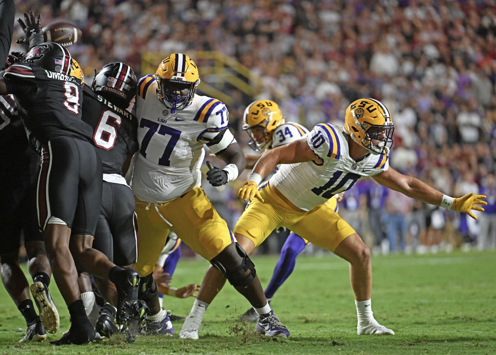 LSU football starting right tackle situation, Frank Wilson | LSU ...