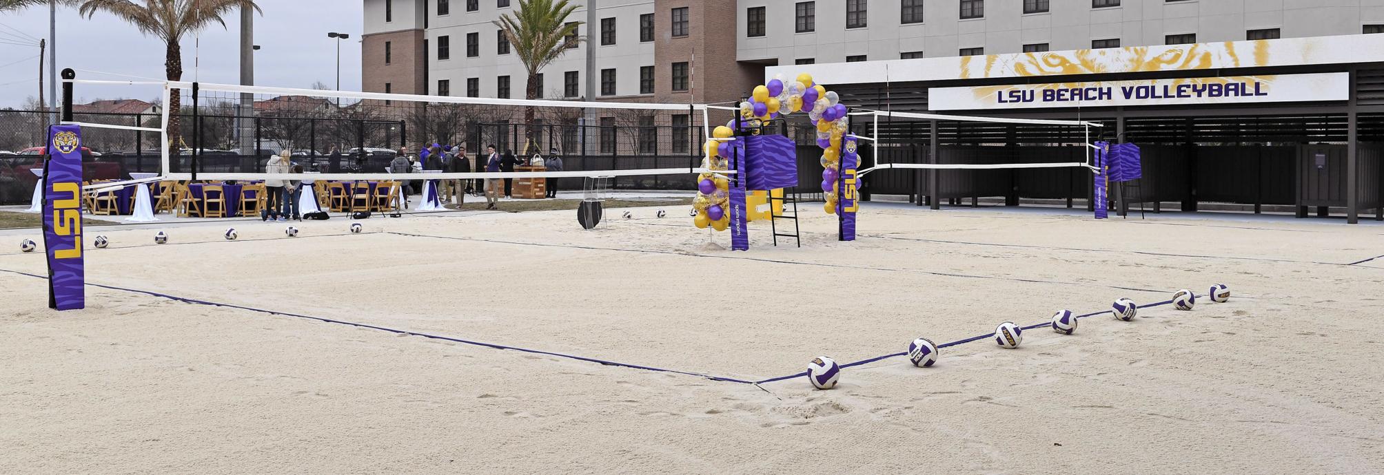 Photos: New LSU beach volleyball stadium is unveiled | Photos ...