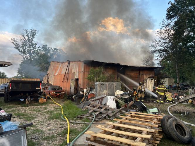 Gonzales Fire Department fights large backyard workshop fire ...