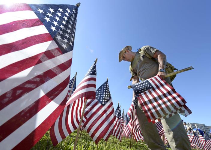 Photos: 11,000 Flags Placed in Front of State Capital Building | Photos ...