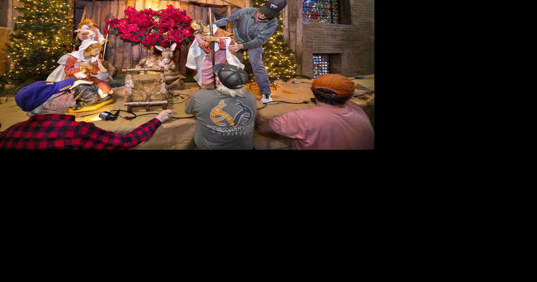 Photos: St. John the Evangelist Catholic Church sets up its annual ...