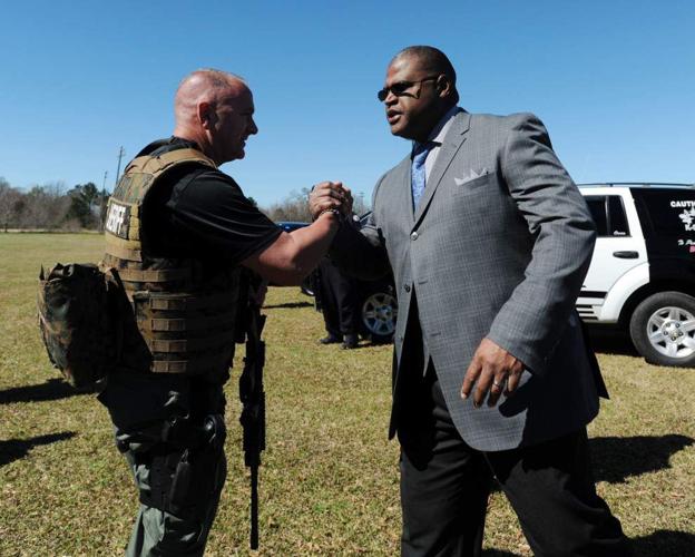 Photos: Behind the scenes with Capt. Clay Higgins while filming a ...
