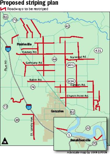 Road striping project considered | Ascension | theadvocate.com