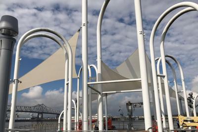 Made in the shade: City dock structures being installed in downtown ...