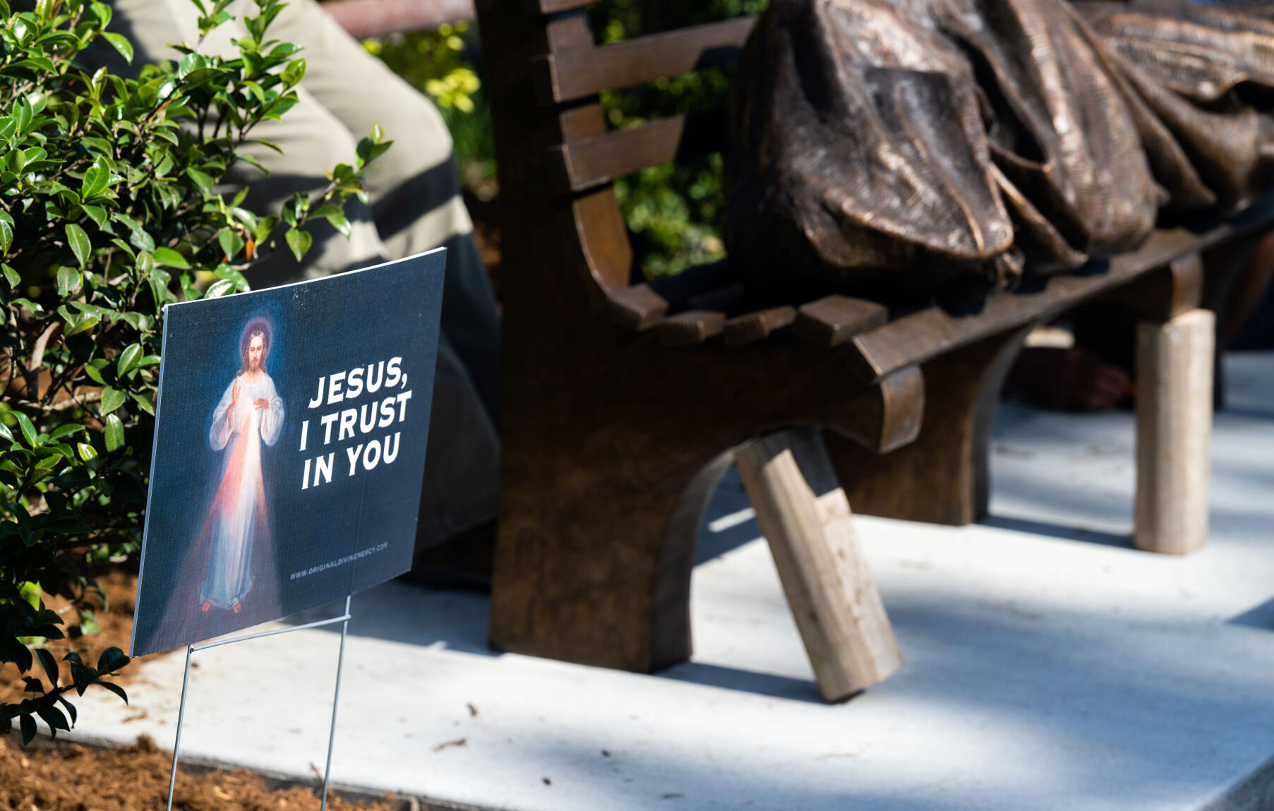 Homeless Jesus sculpture installed at St. John Cathedral | News ...