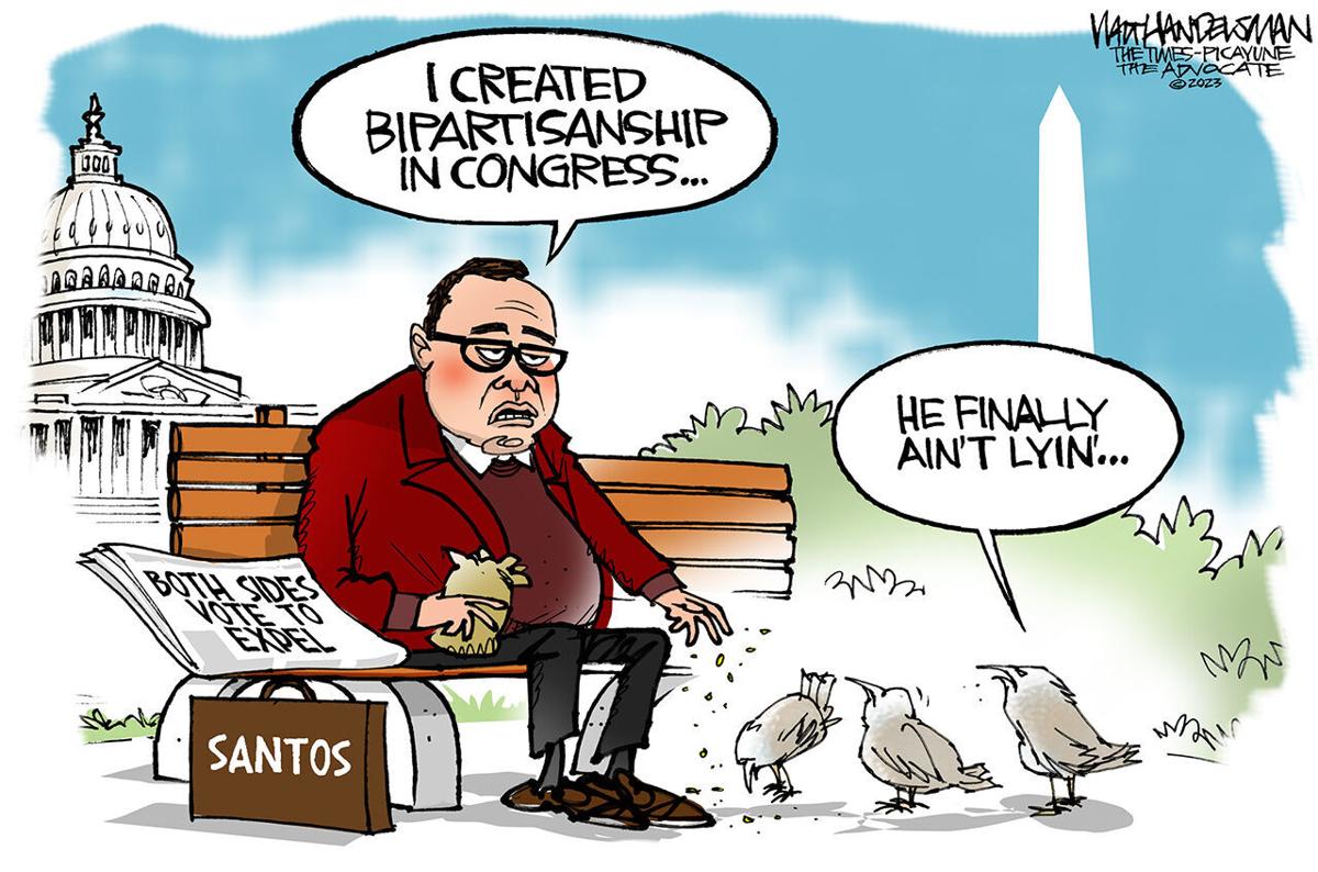 George Santos Expelled Cartoon | Walt Handelsman | theadvocate.com