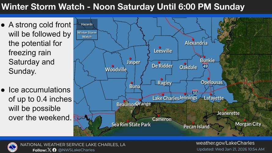 Why winter storm watch Lafayette Louisiana January 2026 | Weather ...