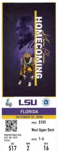 Photos: LSU football ticket designs changed over time | LSU ...