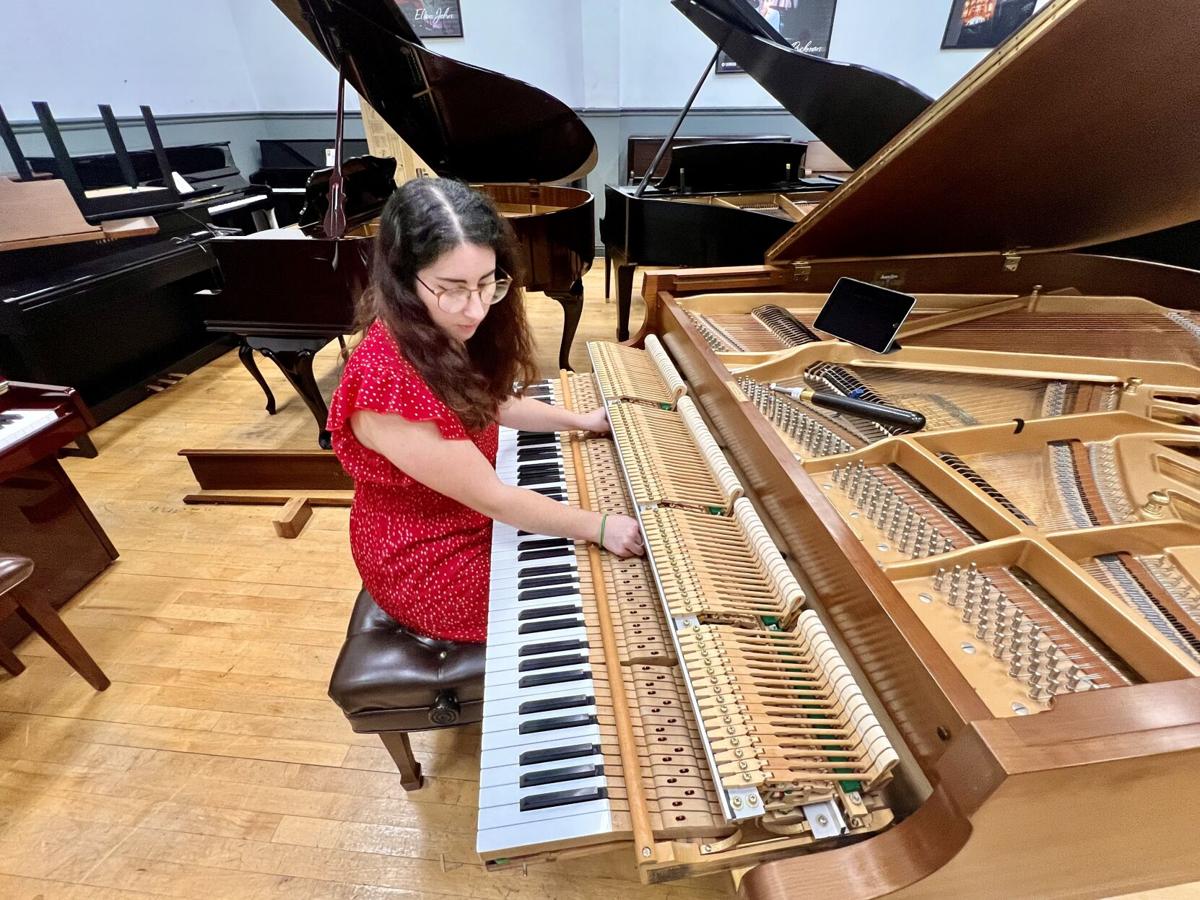 Photos: A day in the life of 26-year-old piano technician Rebecca ...