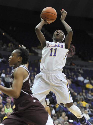 Back in the NCAA tournament and back at home, LSU’s Raigyne Moncrief ...