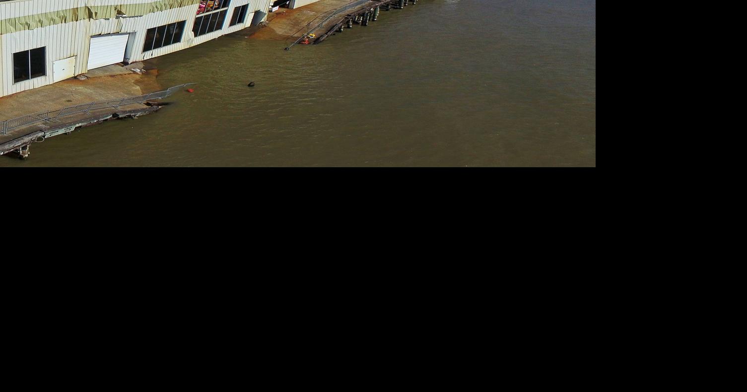 Photos: Barge accident leaves Mardi Gras World building sagging, wharf ...