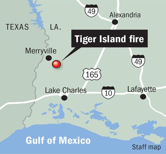Tiger Island wildfire only 50% contained in Beauregard | News ...