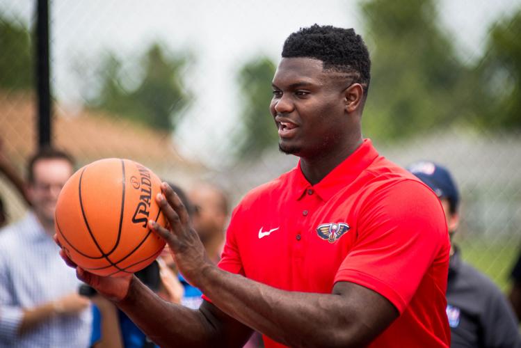 At Goretti Playground dedication, Zion Williamson connects with New ...