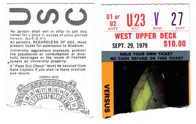 Photos: LSU football ticket designs changed over time | LSU ...