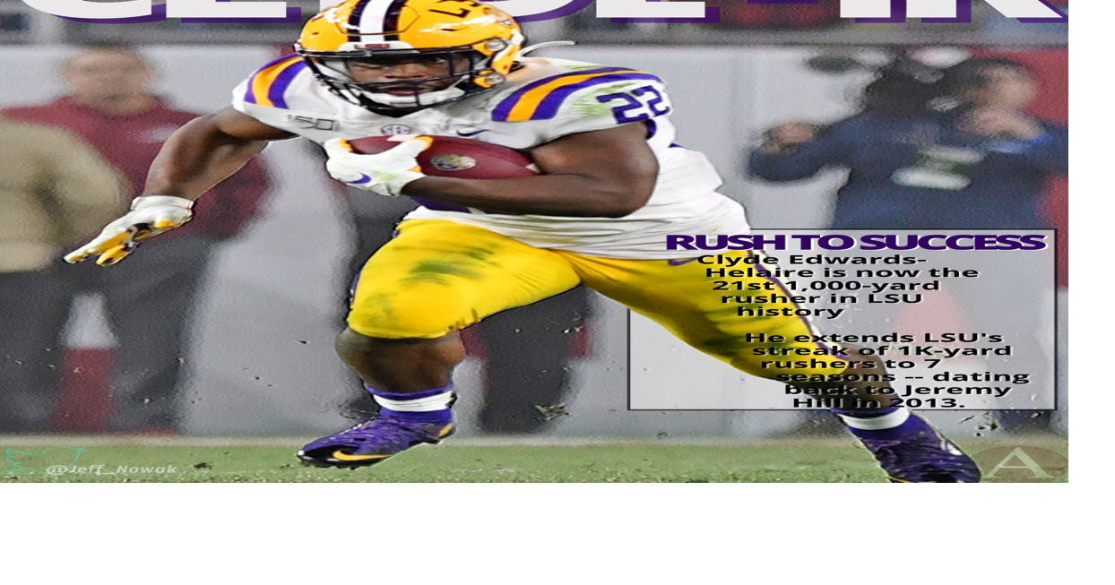 Clyde Edwards-Helaire extends LSU streak of 1,000-yard rushers; see big ...