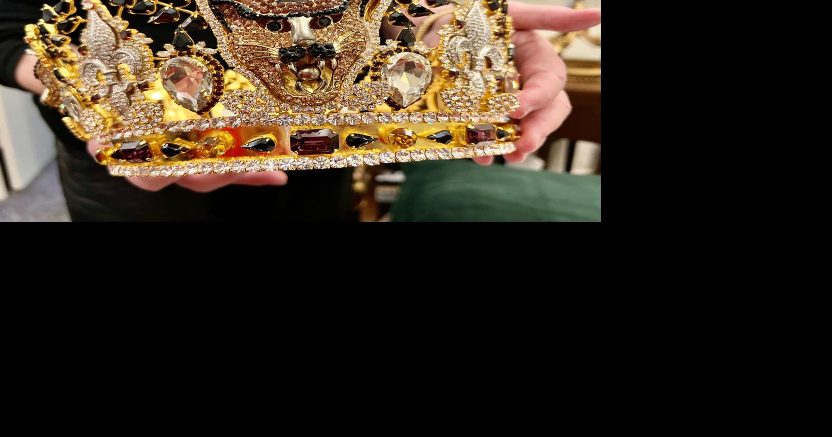 This Baton Rouge shop Mardi Gras crown shop adorns royalty ...