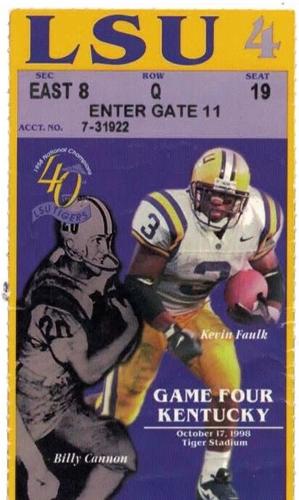 Photos: LSU football ticket designs changed over time | LSU ...
